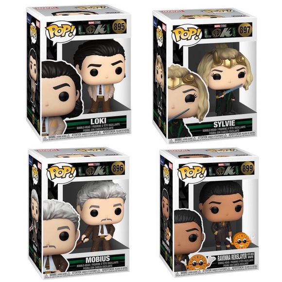 Funko | Accents | Nib Loki Funko Pop Set Loki 895 Mobius 896 Sylvie 897 ...